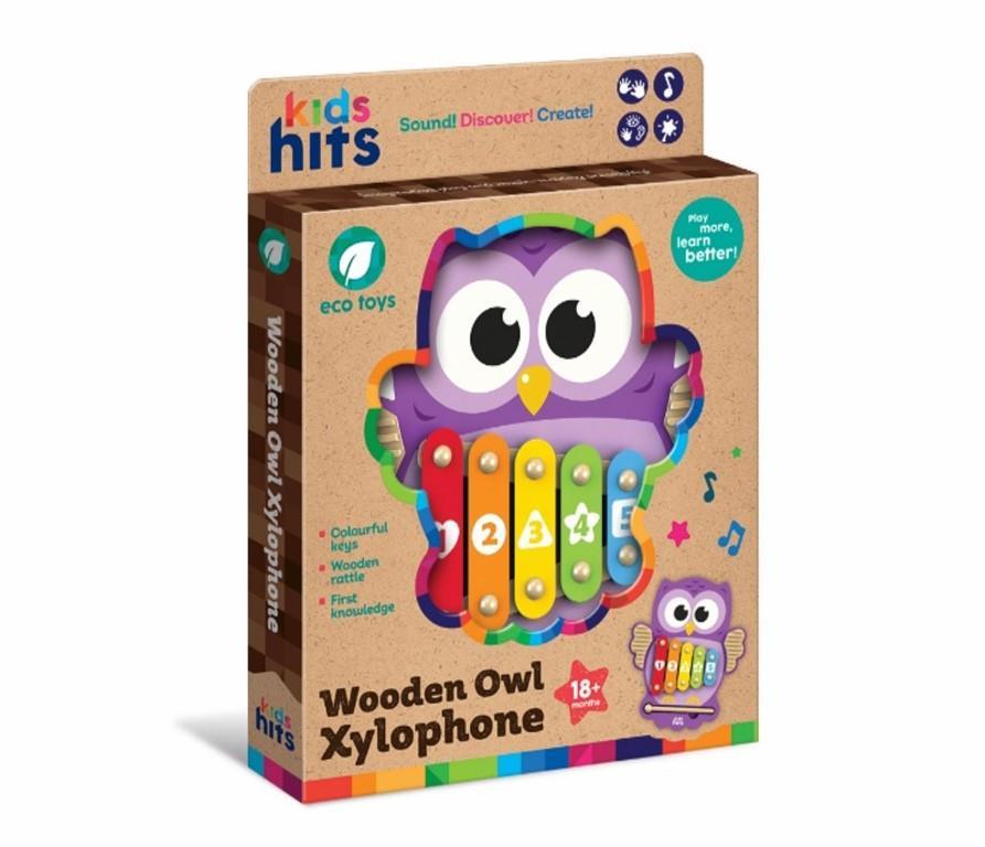 Kids Hits Wooden Owl Xylophone – The Toy Store