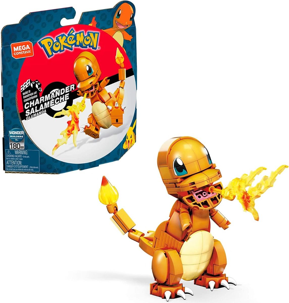 Pokémon Building Toys Set Build & Show Charmander with 180 Pieces – The ...