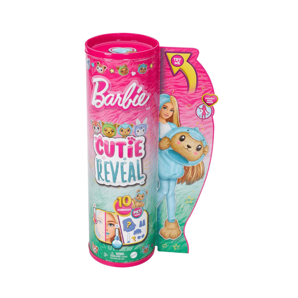 Cutie Reveal Teddy Bear Doll | Barbie – The Toy Store