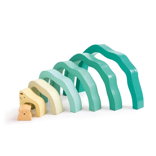 Arctic Polar Bear Stacking Blocks | Hape – The Toy Store
