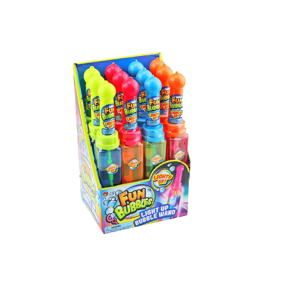 Fun Bubble Light Up Wand 12 Pack | Jaru – The Toy Store