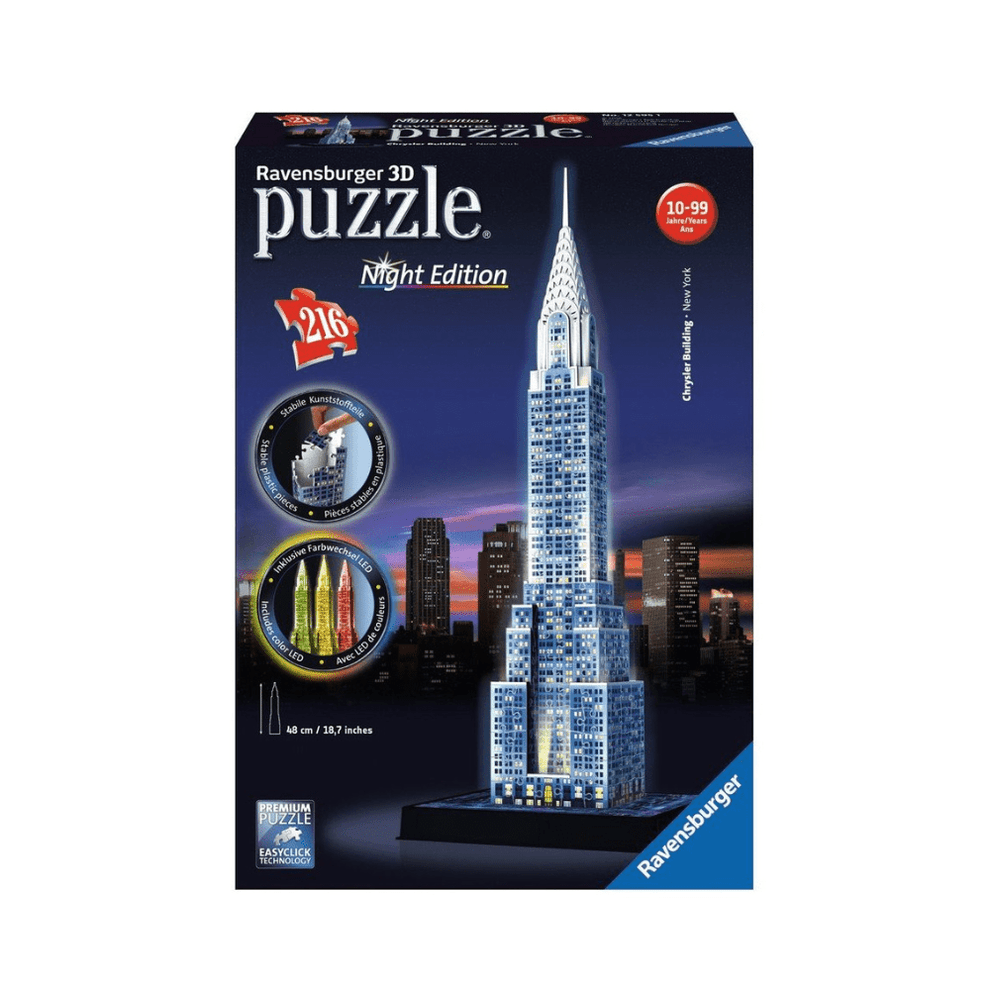 Jigsaw 3D Puzzle Chrysler Building, 216 Pcs | Ravensburger – The Toy Store