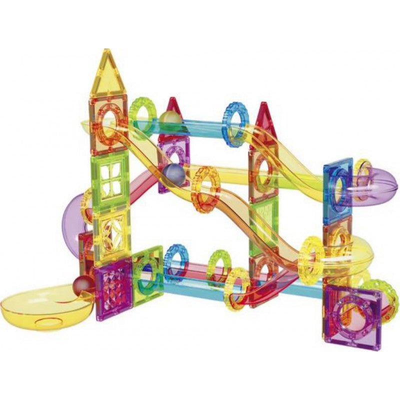 Magnetic marble run 52 Pcs | Zig Zag Toys – The Toy Store